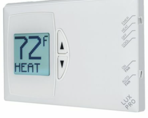 How to set the temperature on a Luxpro thermostat - Clean Crisp Air